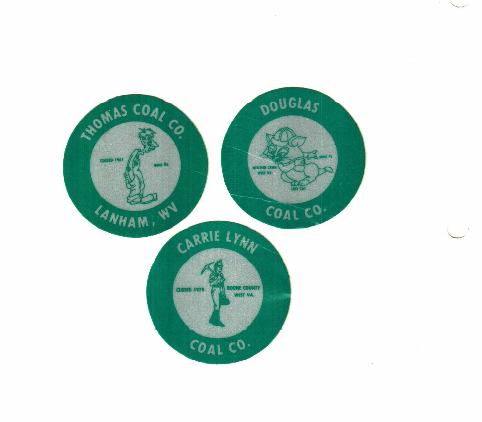 NICE LOT OF 3 COAL CO. COAL MINING STICKERS # 577 | eBay