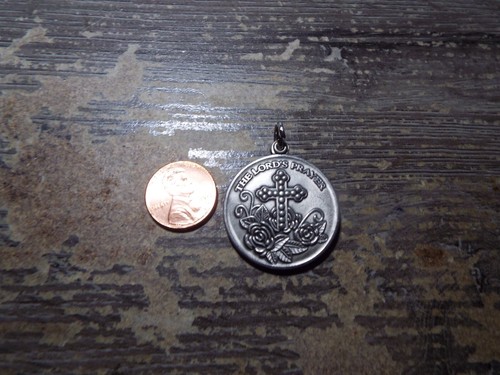 SWING OPEN CATHOLIC VERSION OUR FATHER MEDALLION (THE LORD'S PRAYER) | eBay