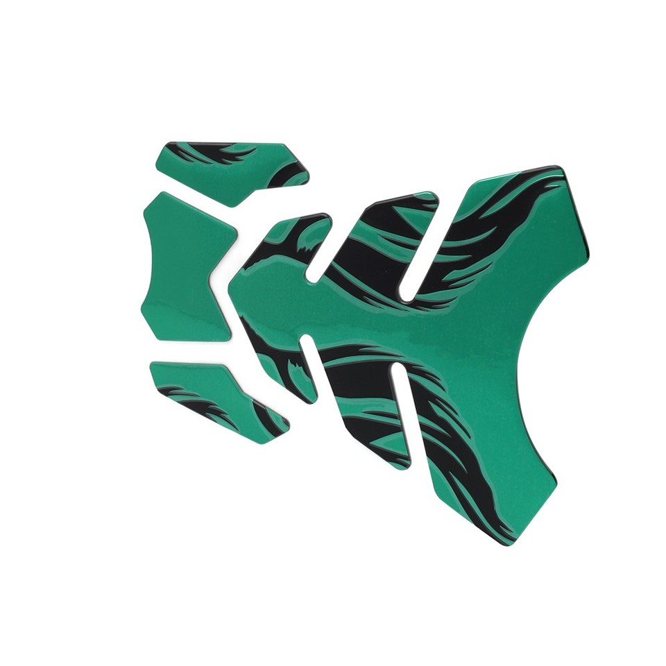 Green Fuel Gas Tank Pad Decals Sticker For Kawasaki Ninja250 300 400 ...