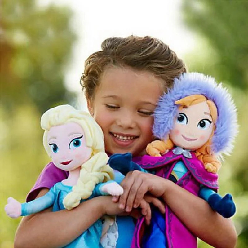 50CM Frozen Snow Queen Elsa Stuffed Doll Princess Anna Elsa Doll Girl ...