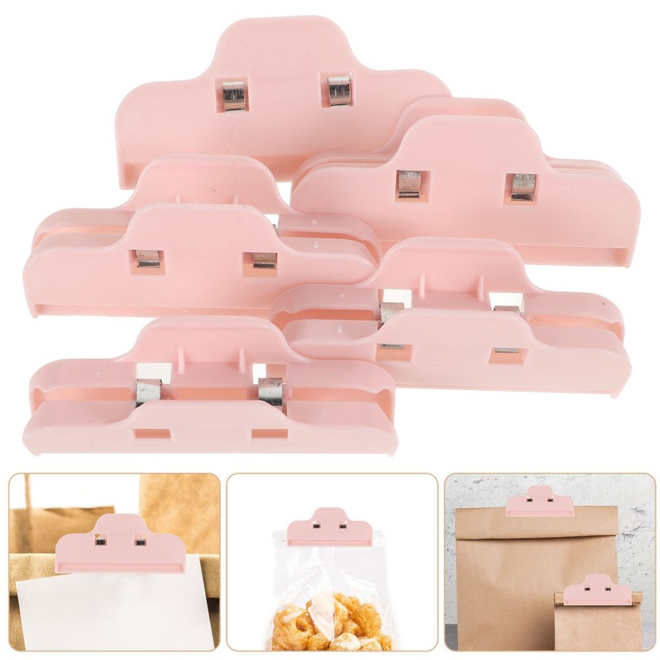 5pcs Food Bag Clips Chips Bag Closers Mini Clothes Pins Food Sealing ...