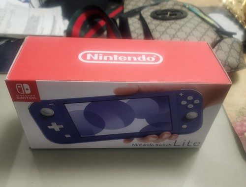 Nintendo Switch Lite console Blue SW Japan w/box adapter safety guide ...