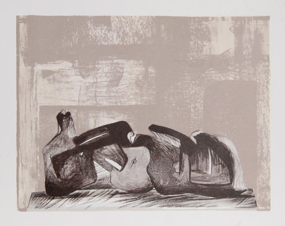 Henry Moore, Untitled - Reclining Figure, Lithograph | eBay UK