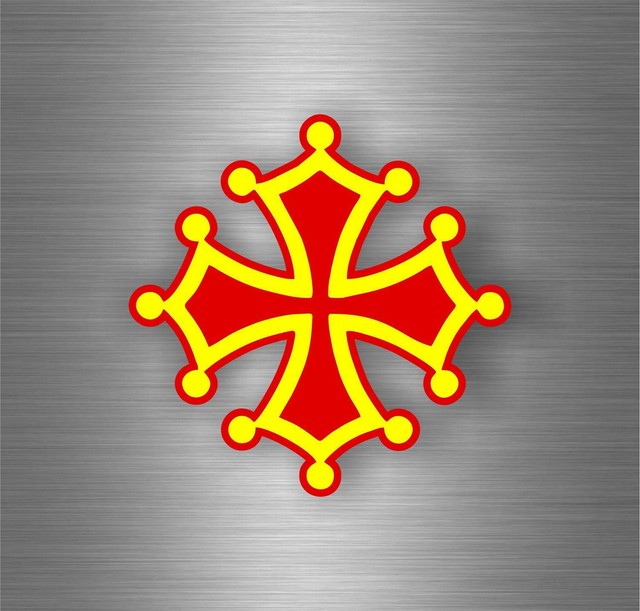Sticker Car Motorbike Tuning Flag Cross Occitane Occitan R4 for sale ...