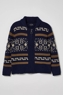 Pendleton Original Westerley Big Lebowski Sweater The Dude Cardigan 100 ...