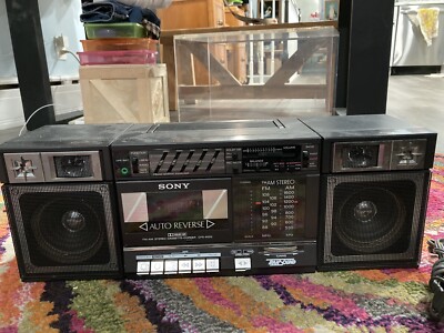 RARE Vintage Sony CFS-6000 FM/AM Tape Stereo Boombox Tested Working ...