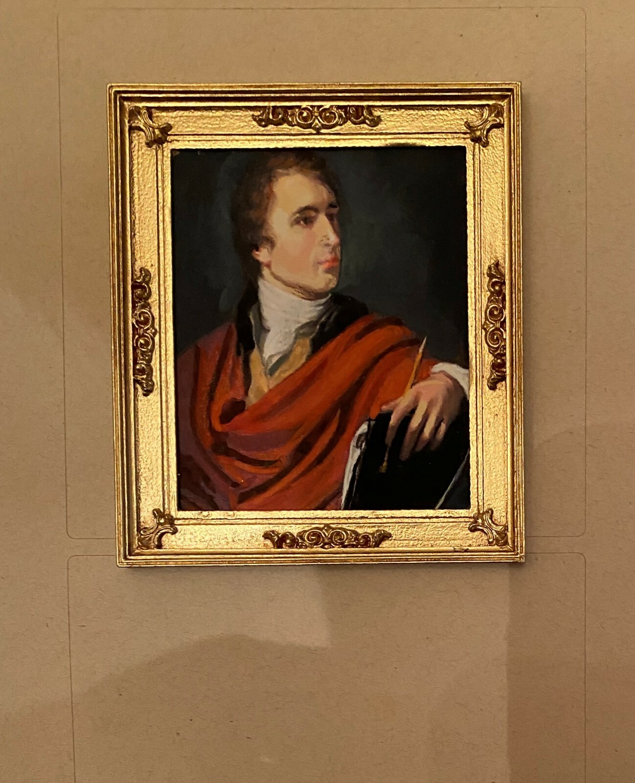 Dollhouse miniature framed portrait of Stieler, German painter 1:12 ...