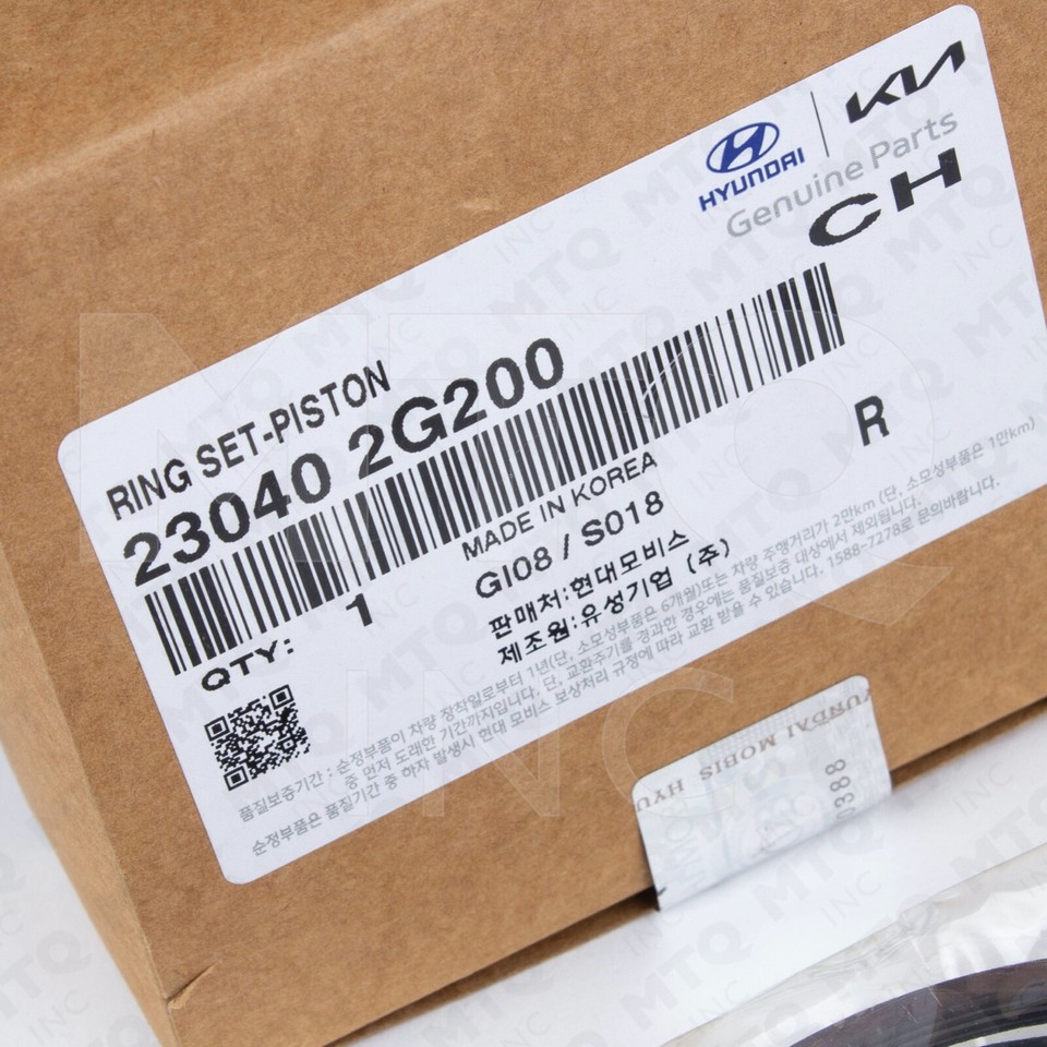 Genuine Engine Piston Ring Set fits Select Hyundai Kia 23040-2G200 ...