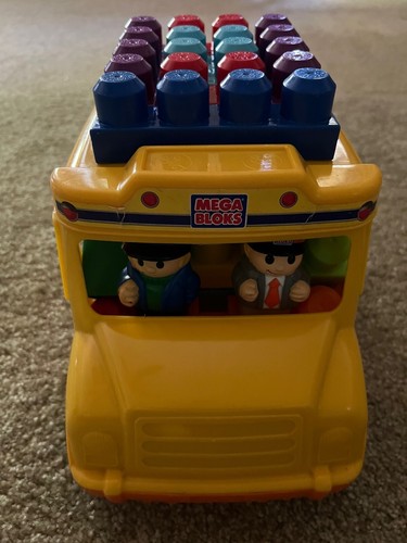 Mega Bloks School Bus With Driver, Blocks, Row Boat With Captain. | eBay