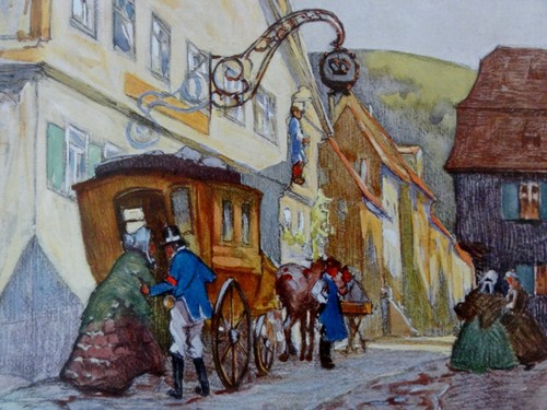 ABREISE - Kunstdruck nach Rudolf POESCHMANN (1878-1954) | eBay