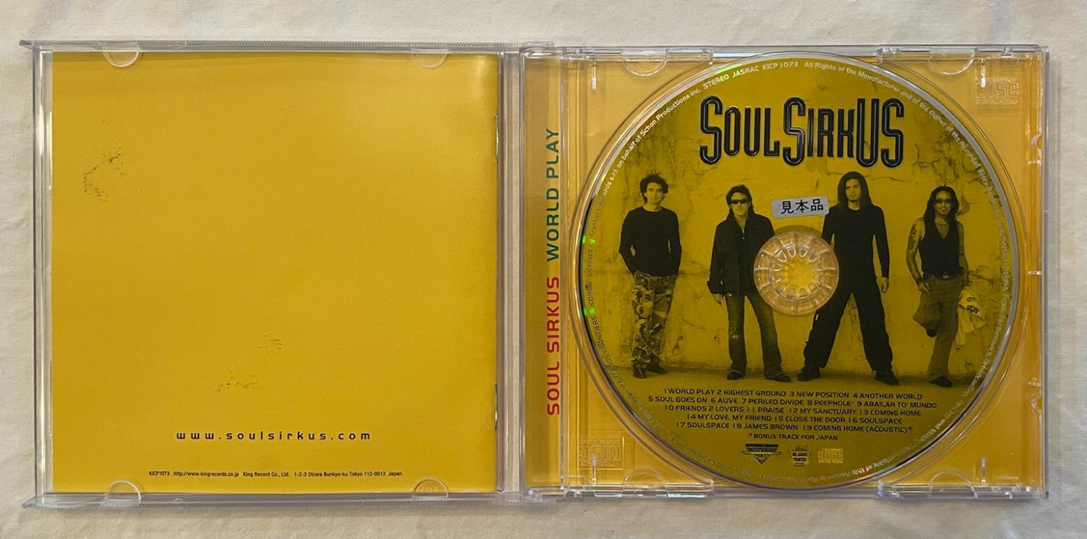 Soul Sirkus - World Play + 1 (Japan CD w/OBI) Signed by Jeff S. Soto ...