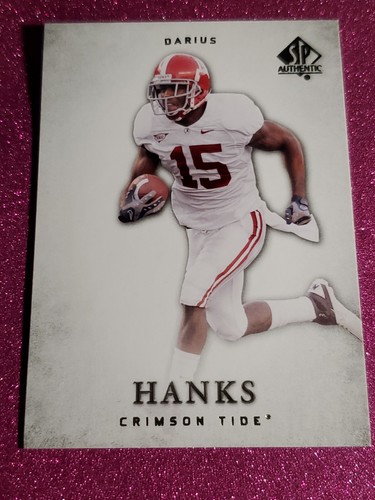 2012 SP Authentic Darius Hanks #8 Alabama Washington Redskins RC Rookie ...