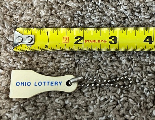 Vintage OHIO LOTTERY Keychain Fob Key Ring Hangtag | eBay