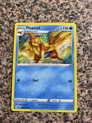 Pokemon Card Floatzel 023/072 Uncommon Shining Fates Genuine NEW | eBay ...