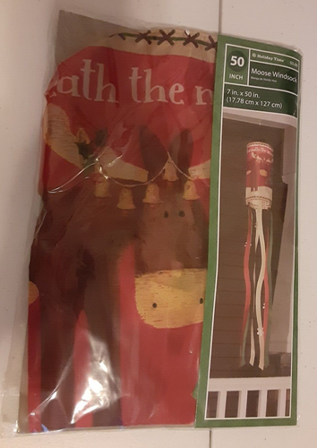 Holiday Time Moose Windsock Flag 50" L - Christmas DECOR 804606276001| eBay