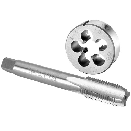 M14 X 1.5 Tap and Die Set, M14 x 1.5 Machine Thread Tap and Round Die ...