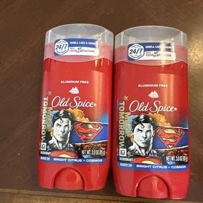 2X Old Spice Superman Man of Tomorrow Citrus & Cosmos Deodorant ...