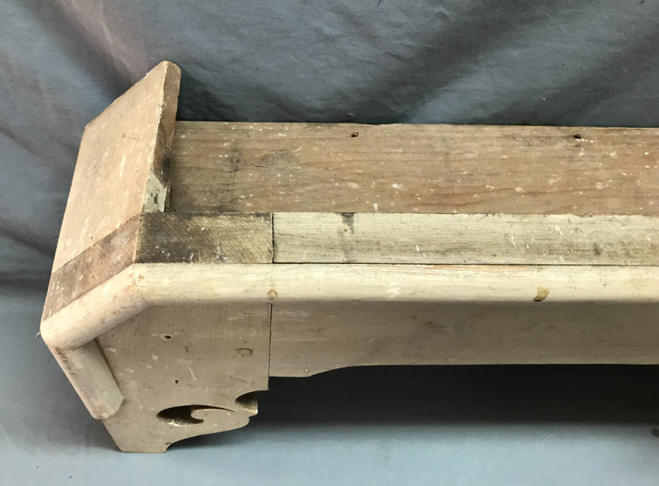 Antique VTG Interior 47" Victorian Window Top Wood Valance Pediment Old ...