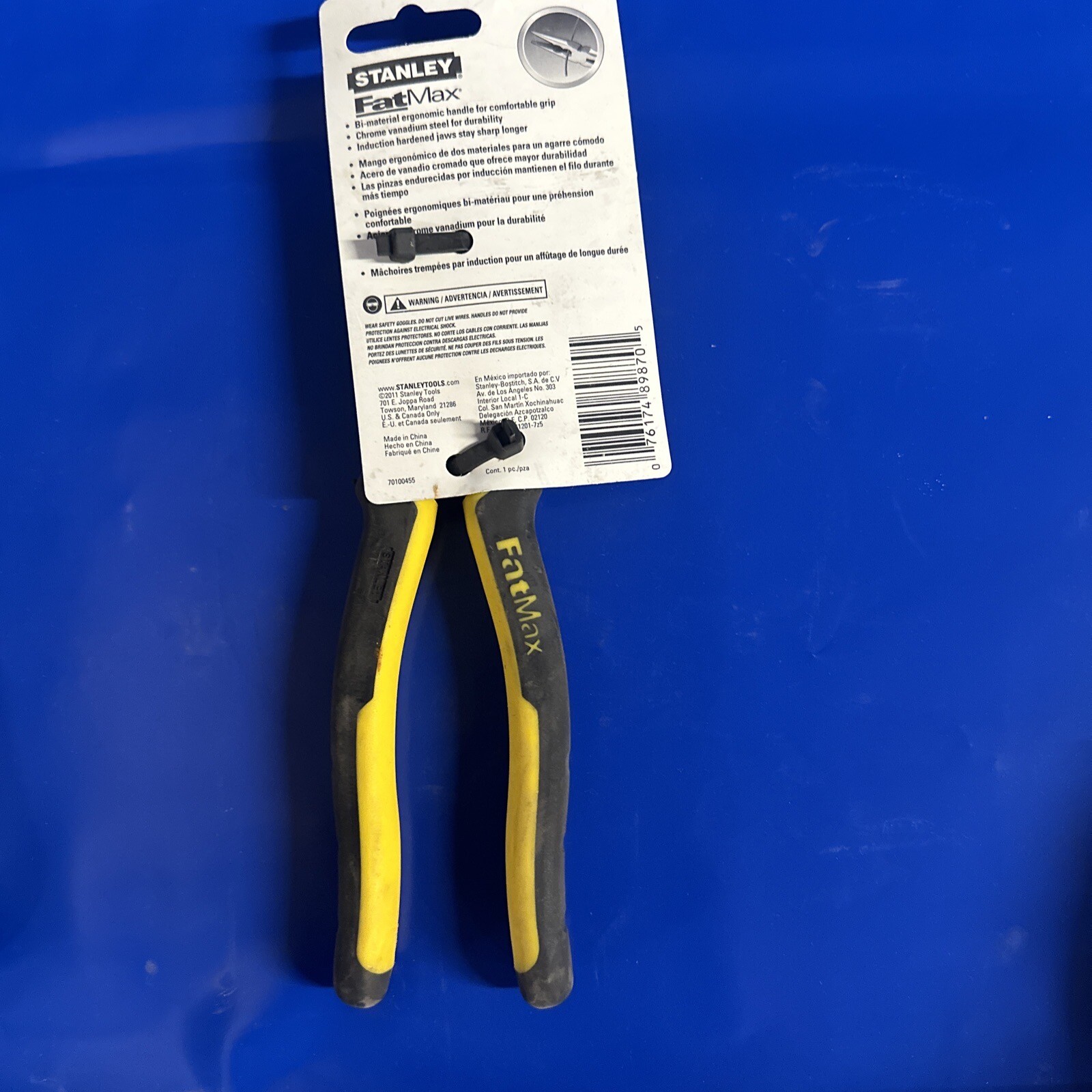 Stanley Needle Nose FatMax Cutting Plier 8 1/2” Long, Lifetime Warranty ...