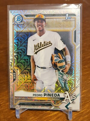 2021 Bowman Chrome Mega Box Pedro Pineda #BCP-216 1st Mojo Oakland A’s ...