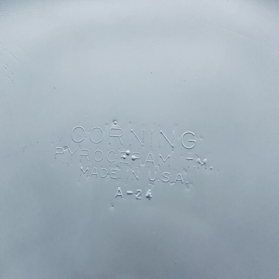 Rare Vintage 1958 Corningware Pyrocream Blue Cornflower Square Large ...