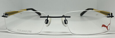 NEW Puma Razor PU 15308 NV Rimless Titanium Sports Rimless Eyewear ...
