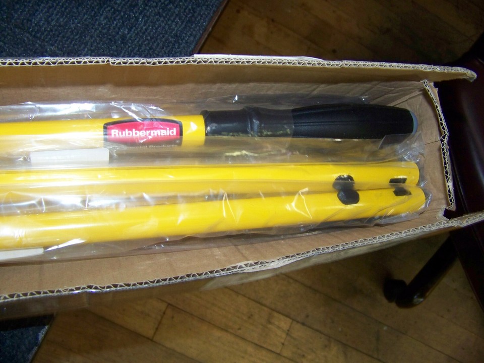 Rubbermaid Hygen 58" Quick-Connect Handle 6 ea. Q750 New | eBay