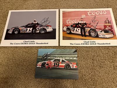 Lot Of Chad Little NASCAR Racing Postcards All Signed | eBay