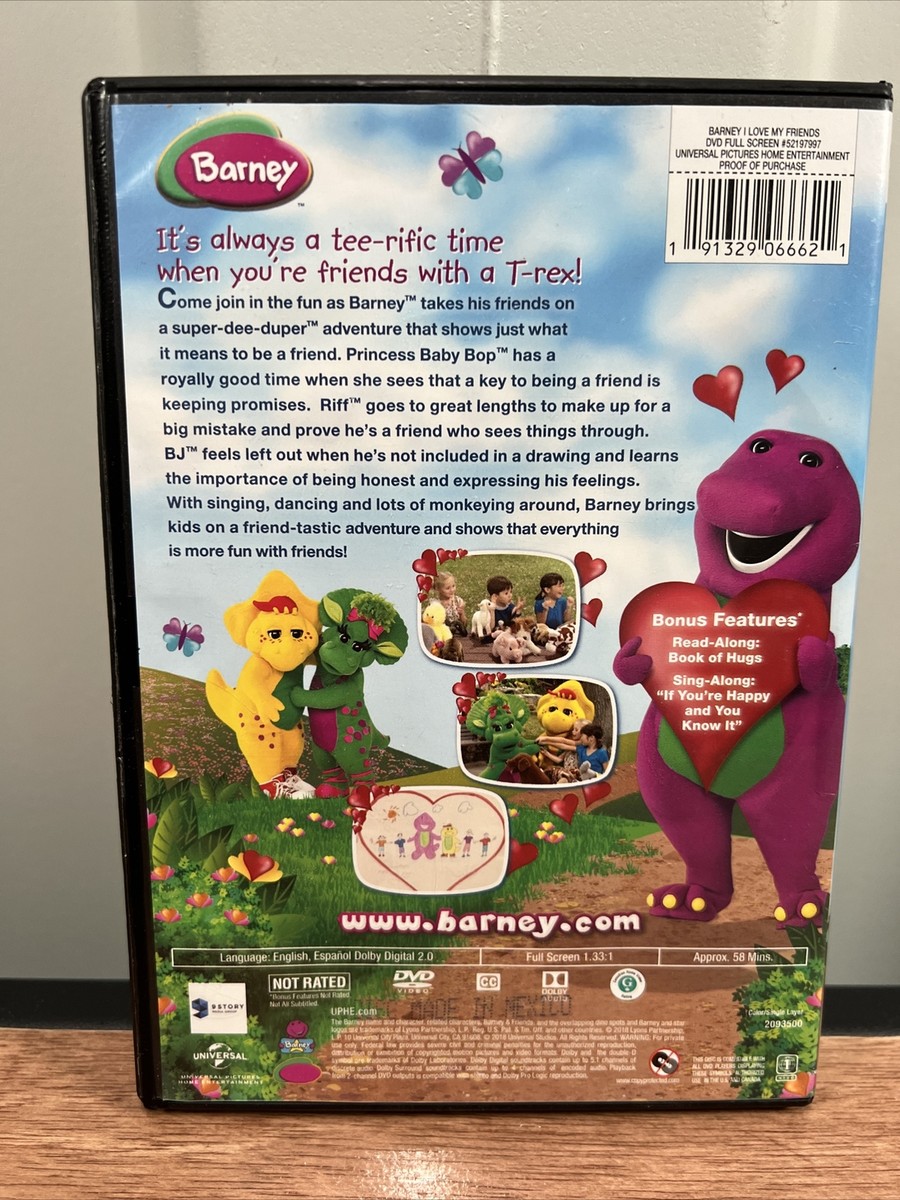 The Official Pbs Kids Shop Barney I Love My Friends Dvd