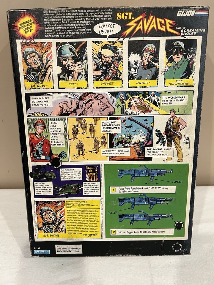 GI Joe 1994 SEALED Total Combat SGT. Savage And His Screaming Eagles ...