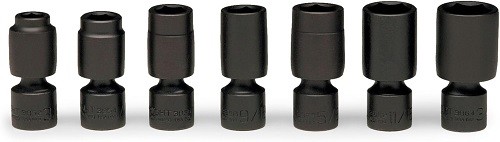 3/8Inch Drive 7 PCS Set- 6 Point Std. Univ. Power Sockets, 3/8Inch - 3 ...