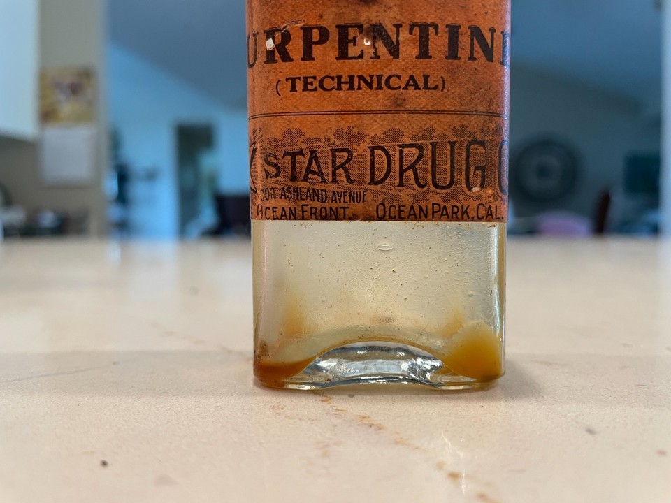 STAR DRUG CO. OCEAN FRONT OCEAN PARK, CAL. PAPER LABEL PHARMACY BOTTLE ...