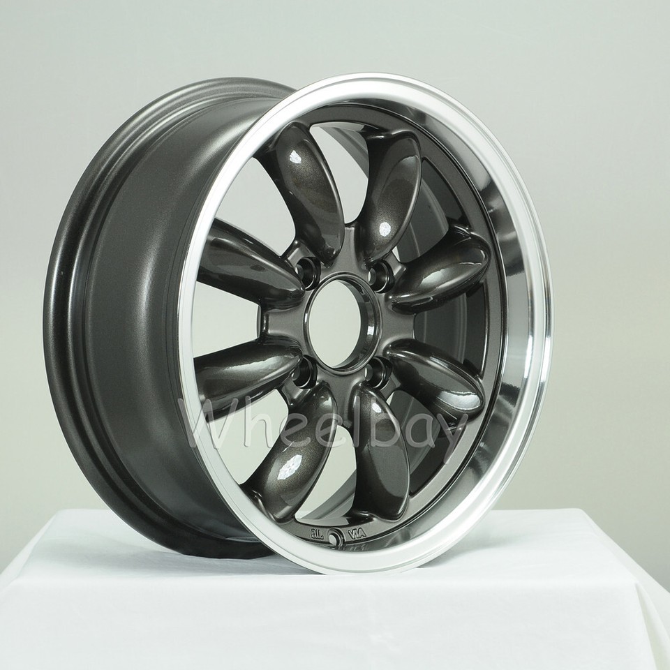 4 ROTA WHEEL RB 15X6 25 4X114.3 R GUNMETAL MGA MGB SAAB 900 1200 510 13 ...
