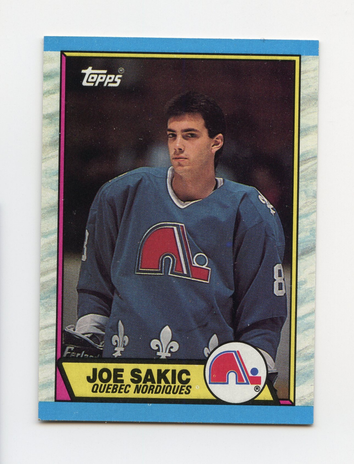 Joe Sakic 1989 89-90 Topps #113 RC Rookie Card NHL HOF Quebec Nordiques ...