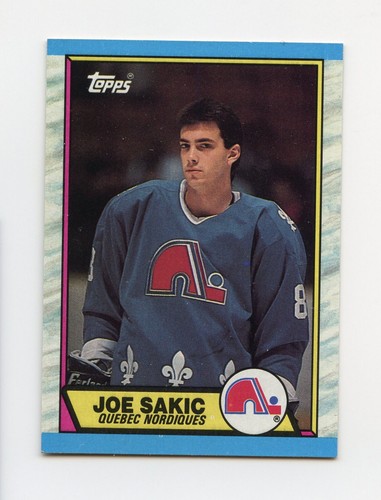 Joe Sakic 1989 89-90 Topps #113 RC Rookie Card NHL HOF Quebec Nordiques ...