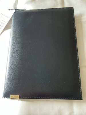 Brahmin BLACK Journal/Notebook, Rare Smooth Genuine Leather, 8”x6” NWT ...
