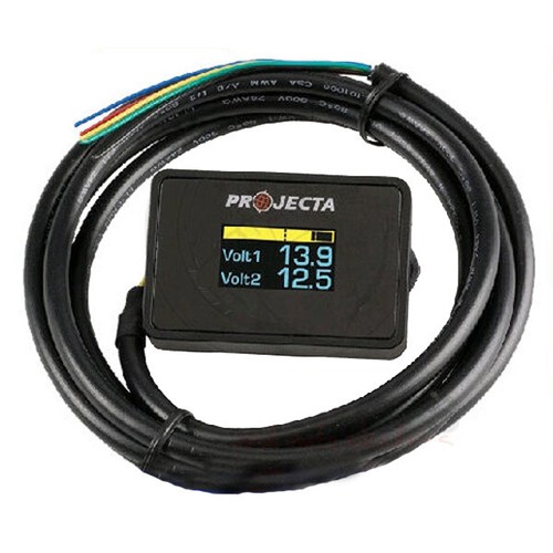 Projecta Dual Battery Monitor DBM100 - with voltage alarm, Caravan Volt ...