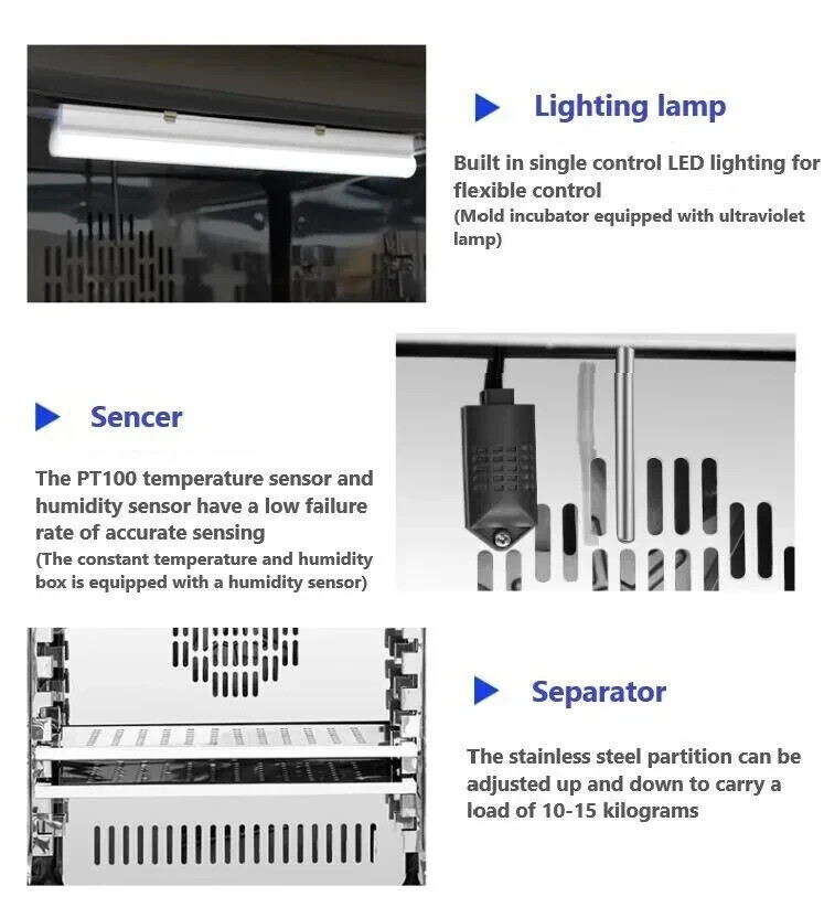 50L LAB Humidity Chamber Temp. & Humidity Incubator Lab Medicine Assay ...