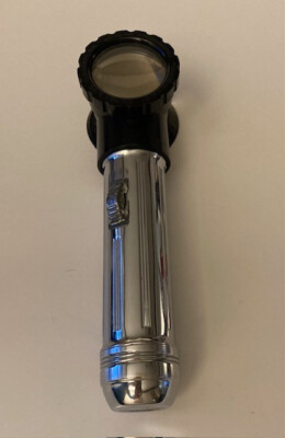 Vintage Flash O Lens Magnifier Light Map Reader Tool WORKS EW Pike & Co ...