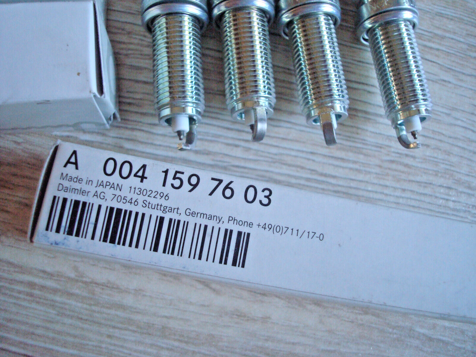 4x Zündkerze Mercedes original Spark Plug A 0041597603 A 177 B 247 CLA ...