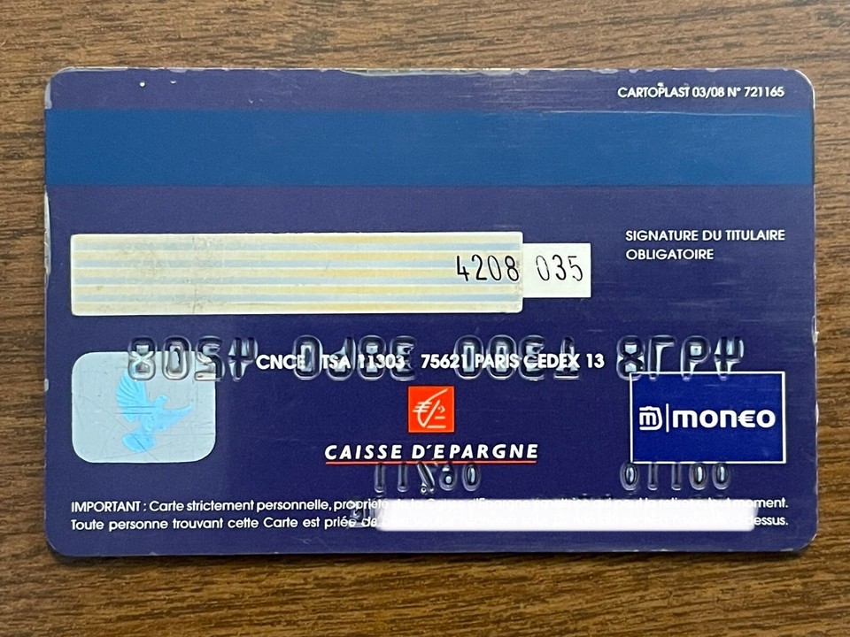 CAISSE D’EPARGNE CARTE BLEUE Visa Credit Card FRANCE Exp 2011 CHIP ...