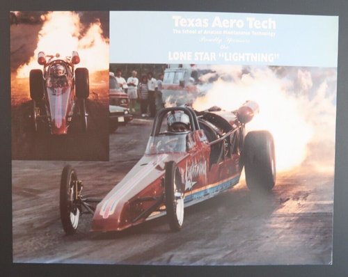Texas Aero Tech Lone Star Lightning Vintage Paper Racing Photo Image 8 ...