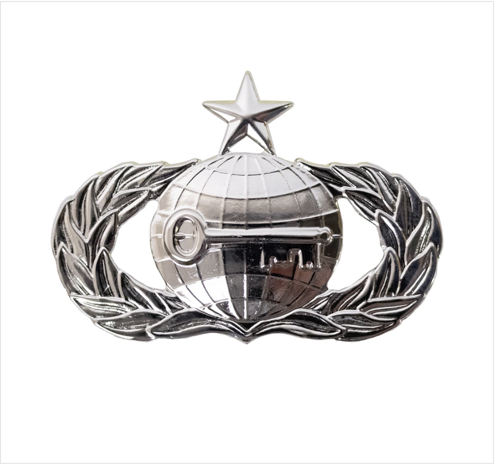 GENUINE U.S. AIR FORCE BADGE: INTELLIGENCE: SENIOR - REGULATION SIZE | eBay