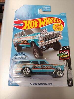 Hot Wheels 64 Nova Wagon Gasser Jerry Rigged HW Race Day 198/250 FREE ...