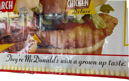1996 McDonald's Arch Deluxe II Sandwich Large Display Sign | eBay