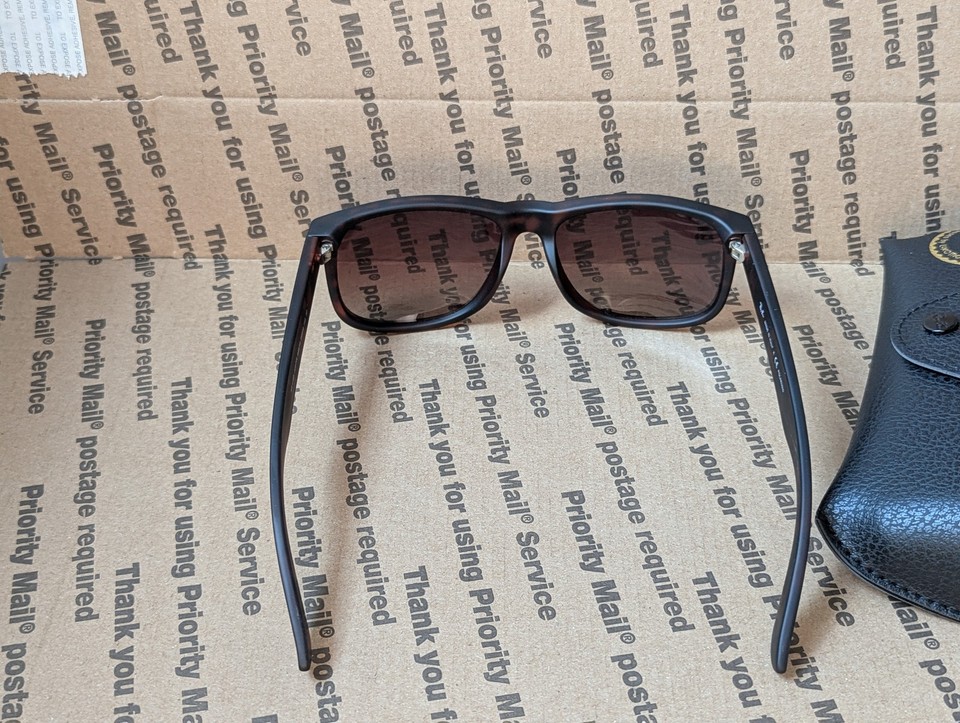 USED Ray-Ban Justin RB4165 865/T5 54-16 Polarized Sunglasses Tortoise ...