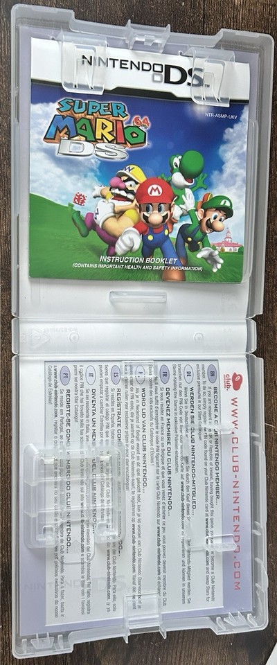 Super Mario 64 DS Nintendo DS BOX AND MANUAL ONLY | eBay UK