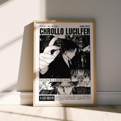 Hunter x Hunter Poster | Chrollo Lucilfer Anime Art Print | Manga Wall ...