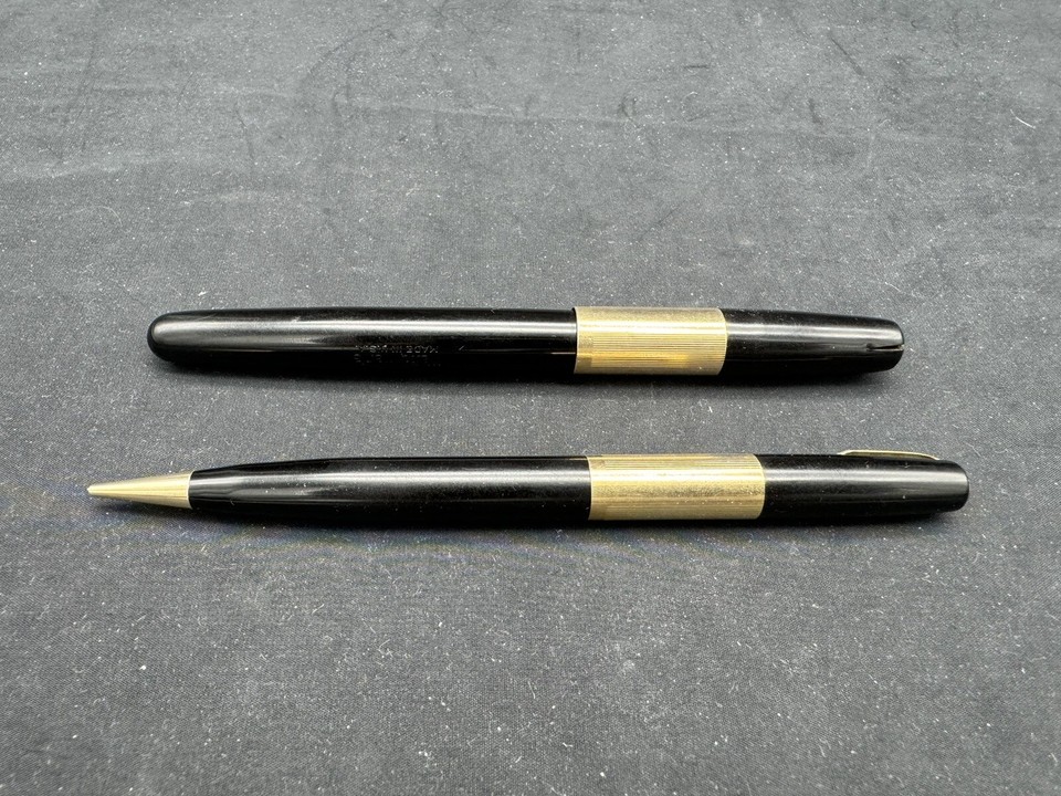 Vintage Waterman Citation Taperite Gold Trim Fountain Pen and Pencil | eBay