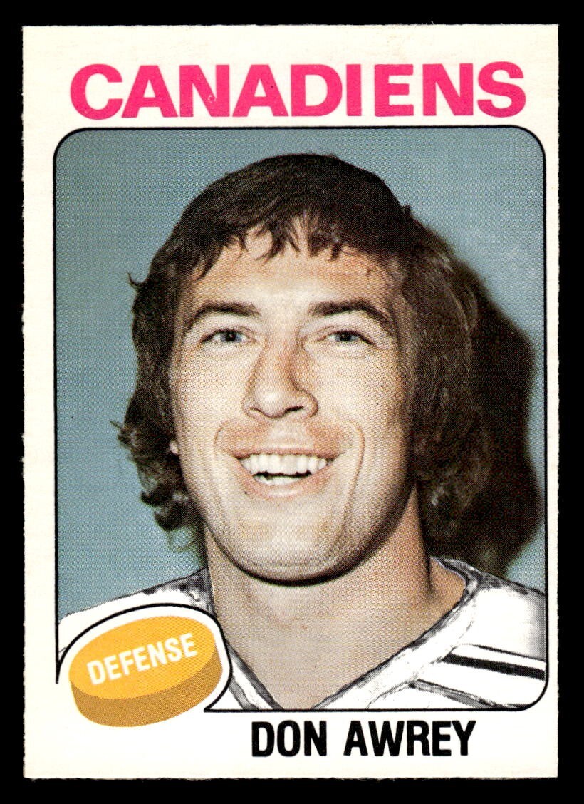 1975 OPC O-Pee-Chee Hockey #344 Don Awrey EX/MT | eBay